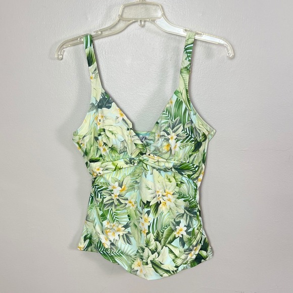 Tommy Bahama | Swim | Tommy Bahama Tankini Top Large Green Tropical ...